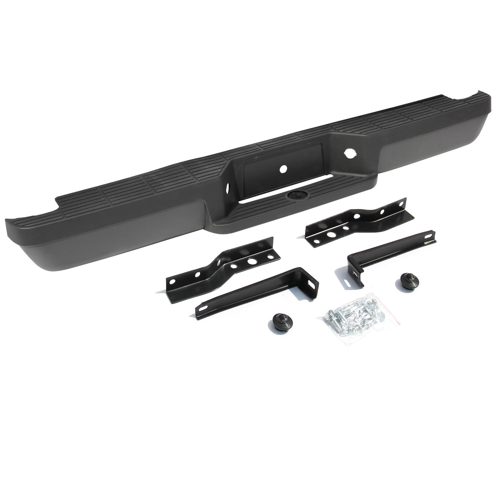 Black Steel Rear Step Bumper Assembly For 1993-2011 Ford Ranger ...