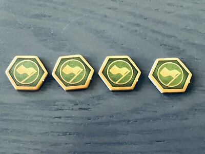 Scythe Invaders From Afar | Albion Flag Token x4 | Official Game Pieces ...
