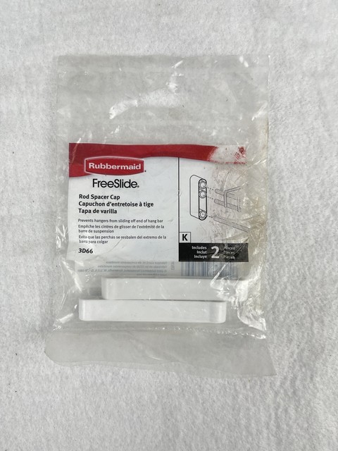 Rubbermaid (part K) 3d66 FreeSlide Rod Spacer Caps White for sale ...