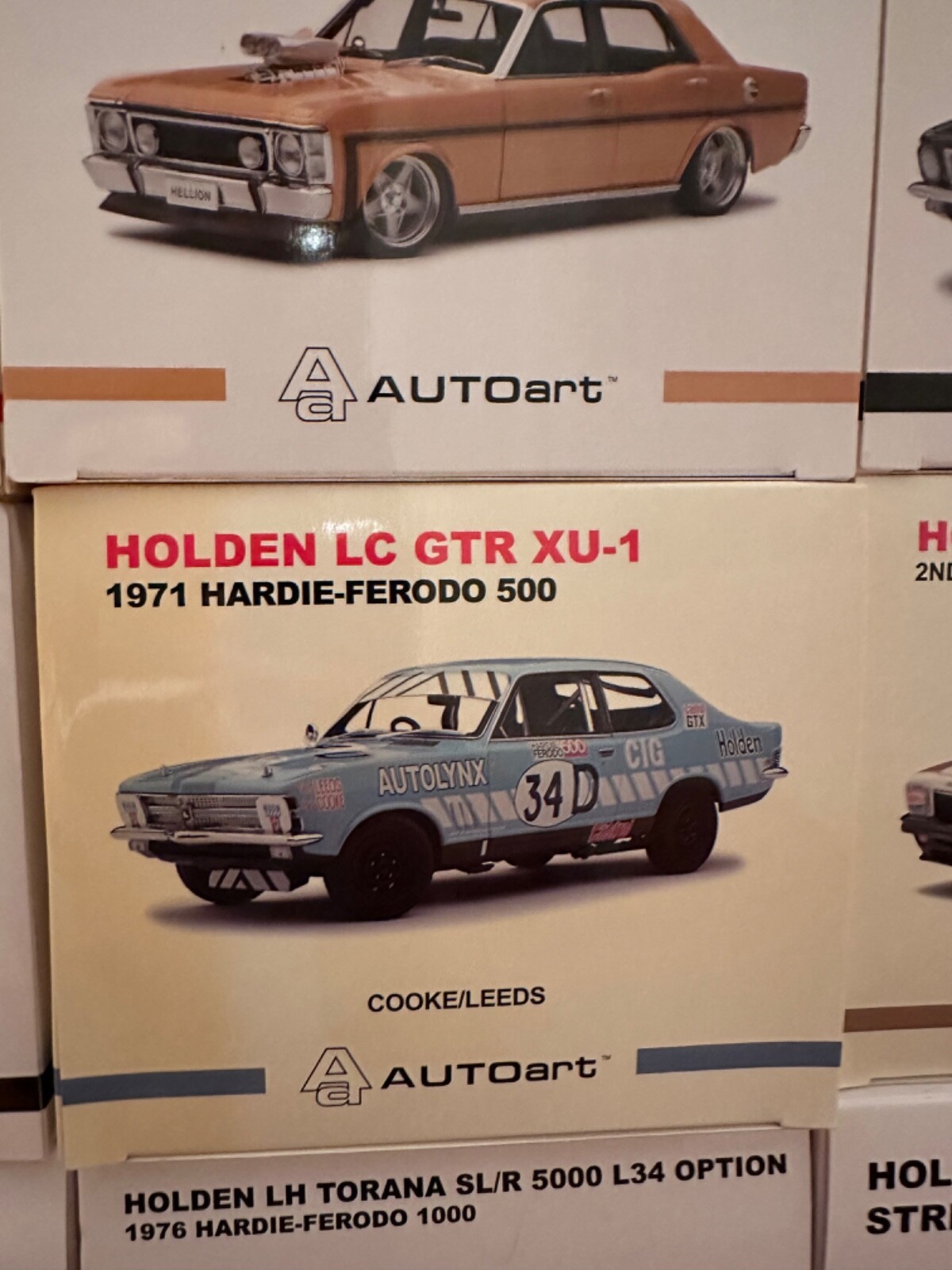 1/18 87163 HOLDEN TORANA LC GTR XU-1 1971 #34D BATHURST (1/702) COOKE ...