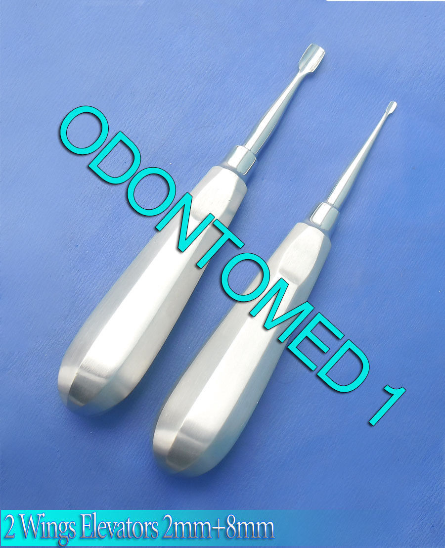 SET OF 2 WING WINGS WINGED DENTAL ELEVATORS 2MM 8MM | eBay