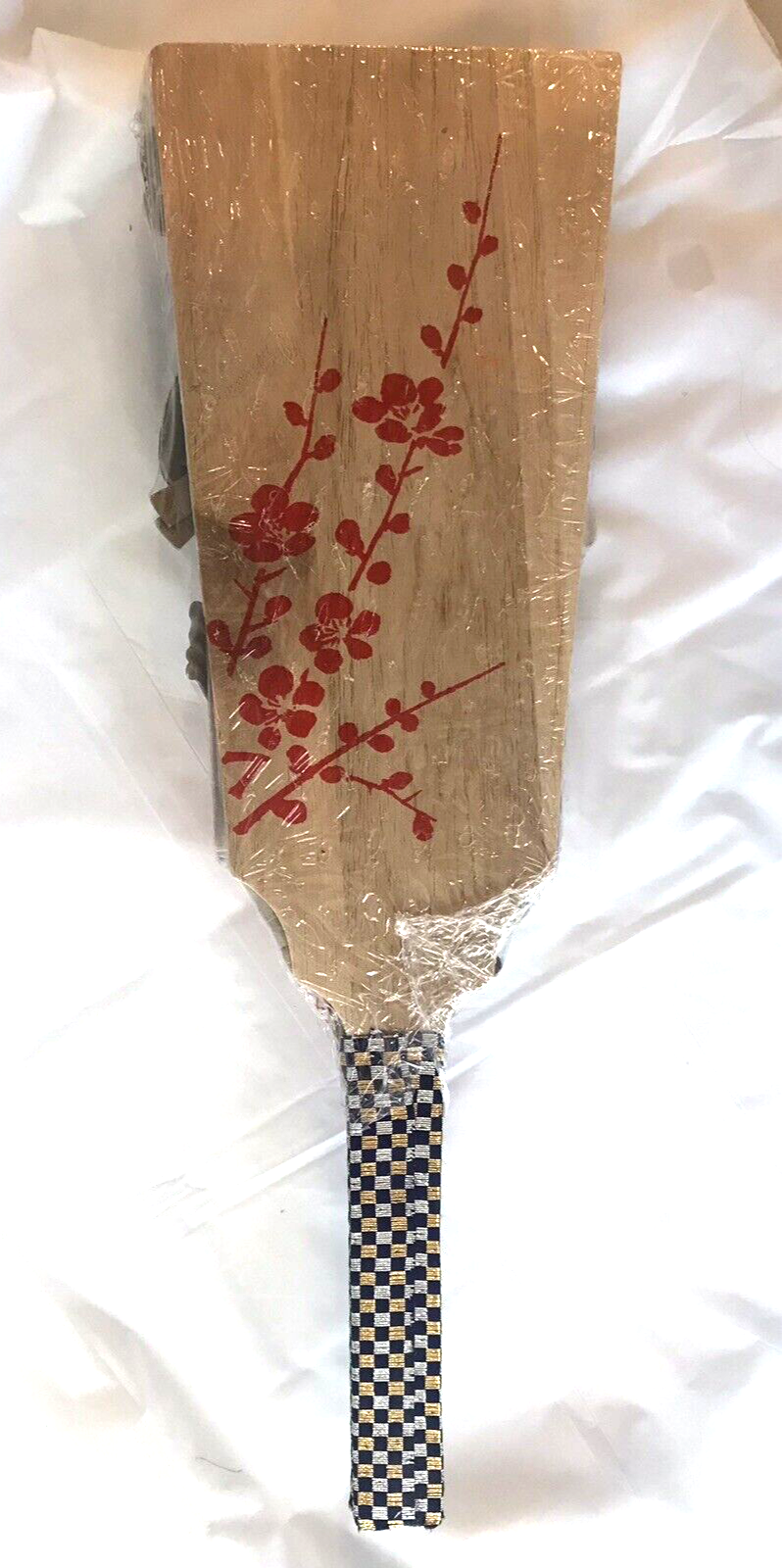 Vintage Japanese Hagoita Geisha Wooden Paddle Doll in Original Package ...