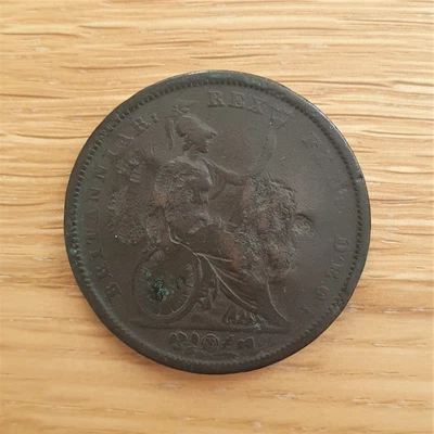 1825 GEORGE IV PENNY COUNTERMARKED COIN | Grelly UK