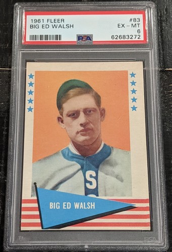 1961 Fleer Big Ed Walsh PSA 6 EX-MT HIGH QUALITY Example #83 | eBay