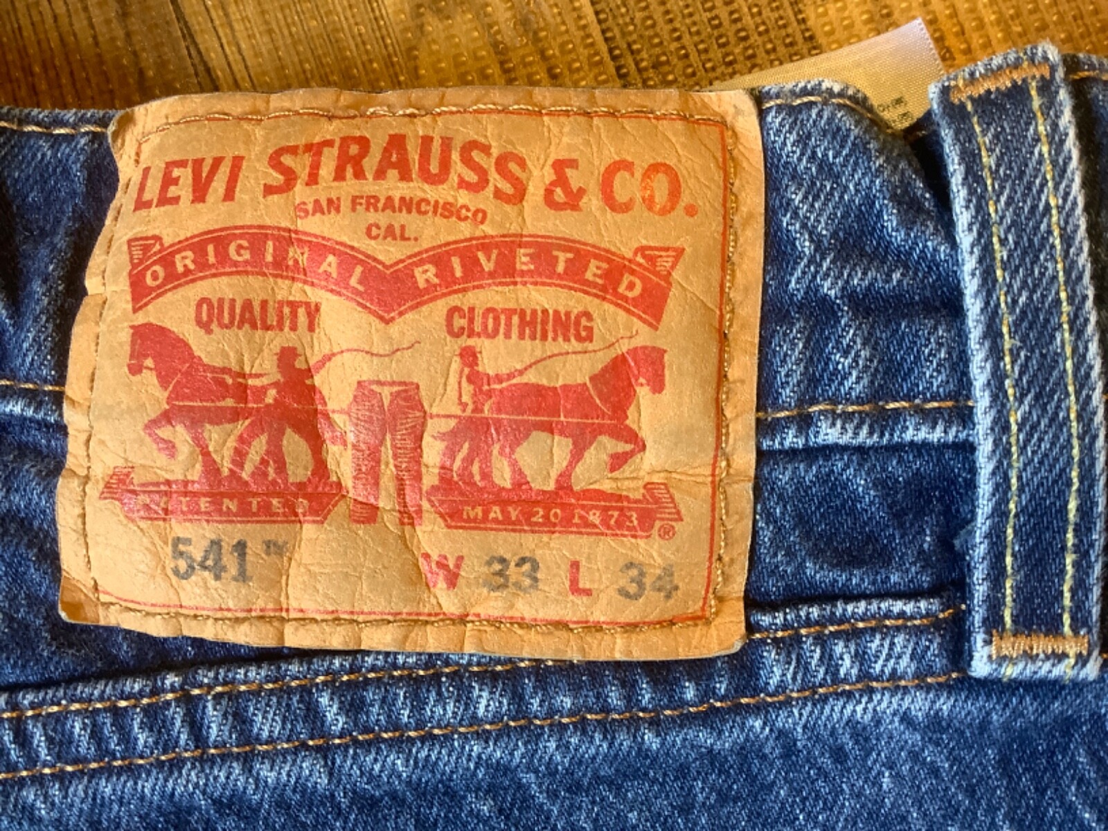 Levi's 541 Mens Cutoff Jeans Shorts 33x34 (33x8) Dark… - Gem