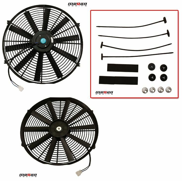 MEGAN 3 Row Aluminum Radiator SR20 SR20det for S14 Silvia Manual w/ 12 ...