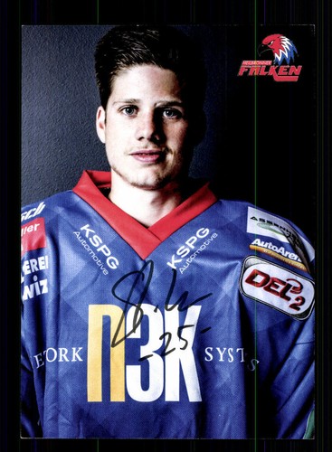Steven Bär Heilbronner Falken 2015-16 Autogrammkartel Eishockey+ ...
