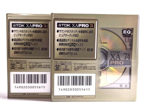 【SEALED x 2】TDK XA PRO 74 EXTRA MD Mini Disc MADE IN JAPAN #1637 | eBay