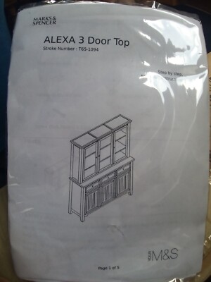 M&S Furniture Top Cabinet Alexa 3, Sideboard, New , Dark Brown | eBay UK