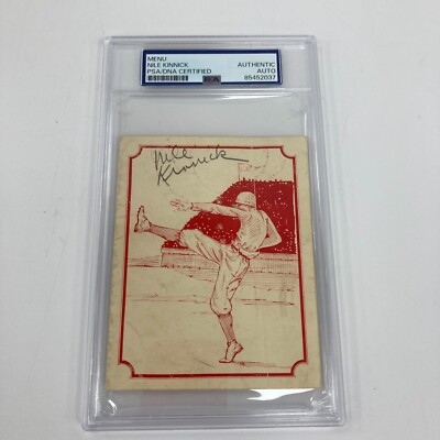 Nile Kinnick Signed 1940 Football Card Photo PSA DNA Heisman Trophy ...