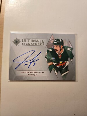 2023/24 Upper Deck Ultimate Signatures JACOB MIDDLETON Hard Auto ...