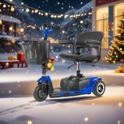 3 Wheel Folding Mobility Scooter Power Wheel Chairs Electric Long Range ...