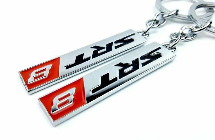SRT8 Keychain Key Ring Logo Emblem Black For SRT Dodge l | eBay