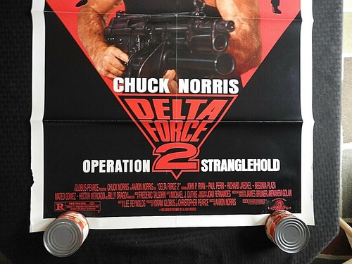 1990 "DELTA FORCE II" 27" x 40" Movie Poster CHUCK NORRIS BILLY DRAGO ...
