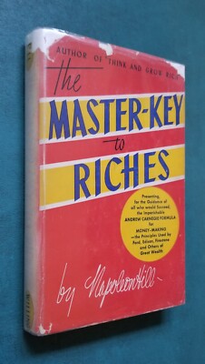 The Master-Key To Riches Napoleon Hill 1945 True First Edition Hardcover DJ RARE | eBay