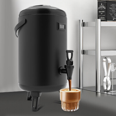 Insulated Beverage Server/Dispenser 10 Gallon Hot & Cold Drinks w ...