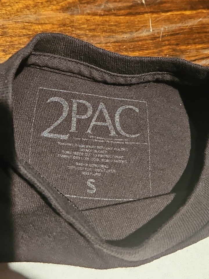 Tupac Shakur Middle-Finger Portrait Shirt Small Black Mike-Miller | eBay