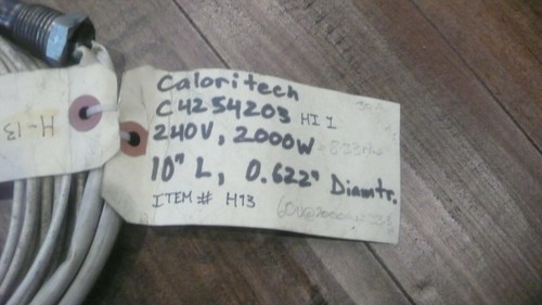 CALORITECH C4254203 CARTRIDGE HEATING ELEMENT 240 V,2000W 10"L,0622 ...