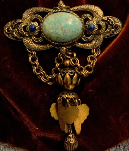 Huge Amazing Vintage VOGUE Pin BROOCH - Gem