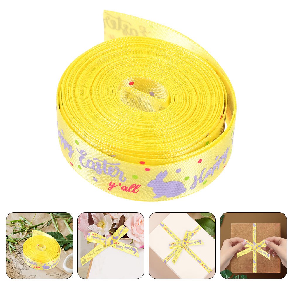 1 Roll Easter Ribbon Craft Ribbon Gift Box Package Ribbon for Gift ...