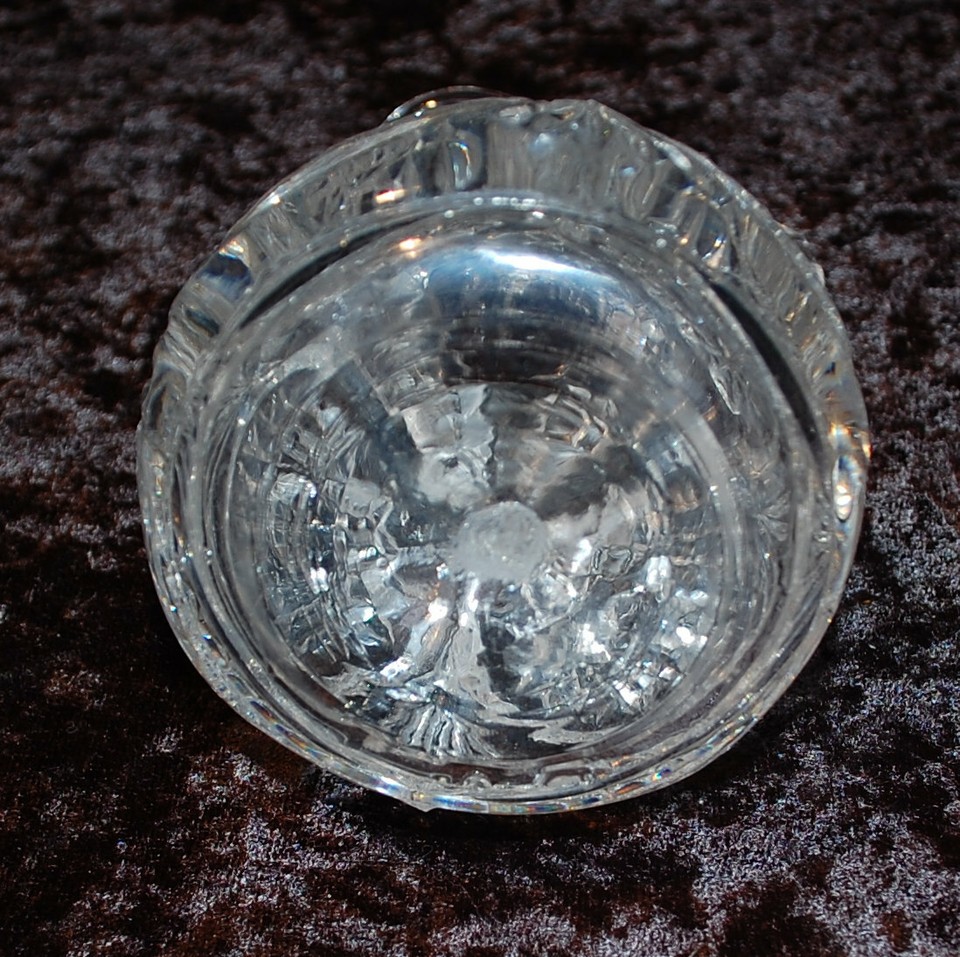 Cut Glass Oil Pitcher or Vinegar Pitcher Very Ornate Pretty Vintage ...