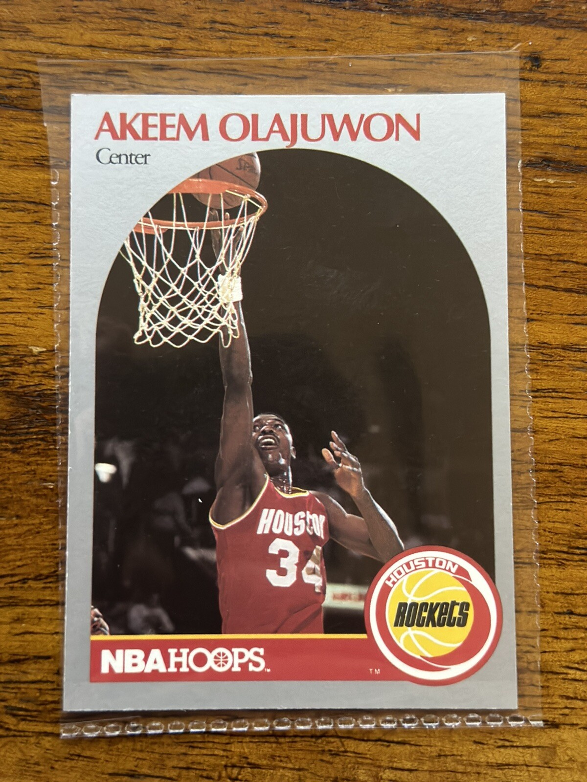 1990-91 NBA Hoops Akeem Olajuwon Houston Rockets #127 C18 | eBay