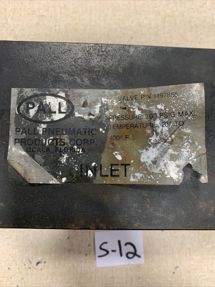 SPX FLOW 1197855 Inlet Valve 2"x3" 300 PSI -20° to 400° for Pall Air ...