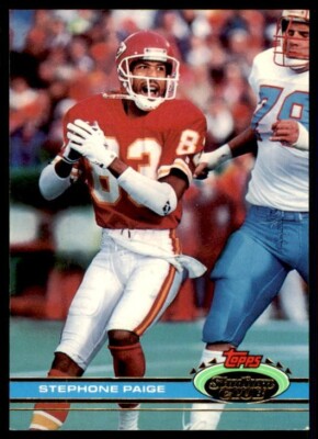1991 TOPPS STADIUM CLUB FOOTBALL CARD KANSAS CITY CHIEFS #303 STEPHONE ...