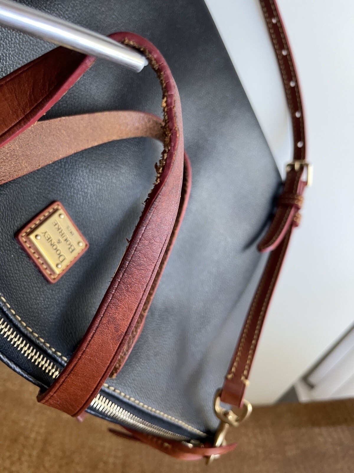 Dooney & Bourke Eva Coated Cotton Satchel - Black | eBay