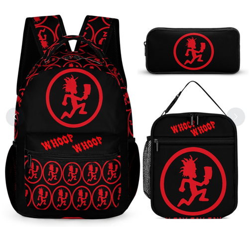 Hatchet Man ICP Insane Clown Posse Juggalo 3 piece backpack set School ...