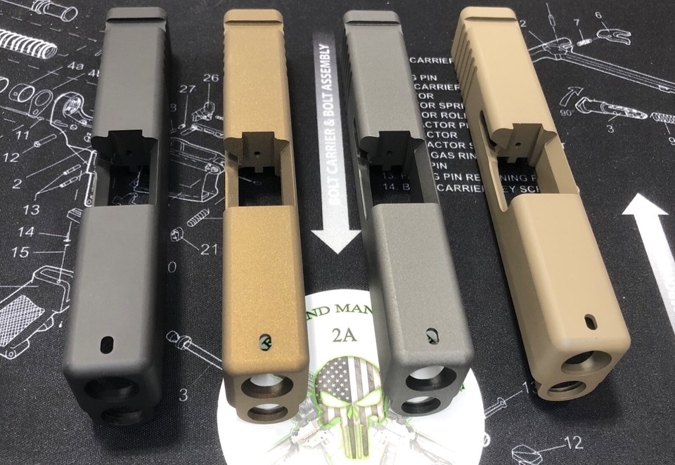 OEM Profile Slide for Glock 43 9mm - FDE-flat dark earth Cerakote - G43 ...