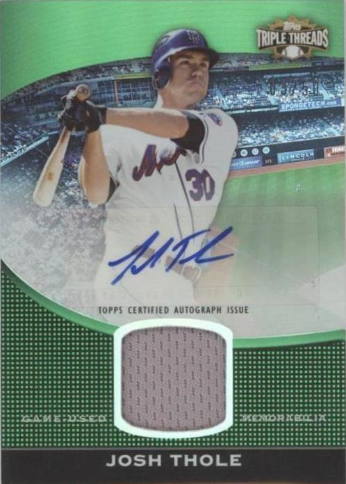 2011 Topps Triple Threads - Unity Autograph Relic Josh Thole #TTUAR-47 ...