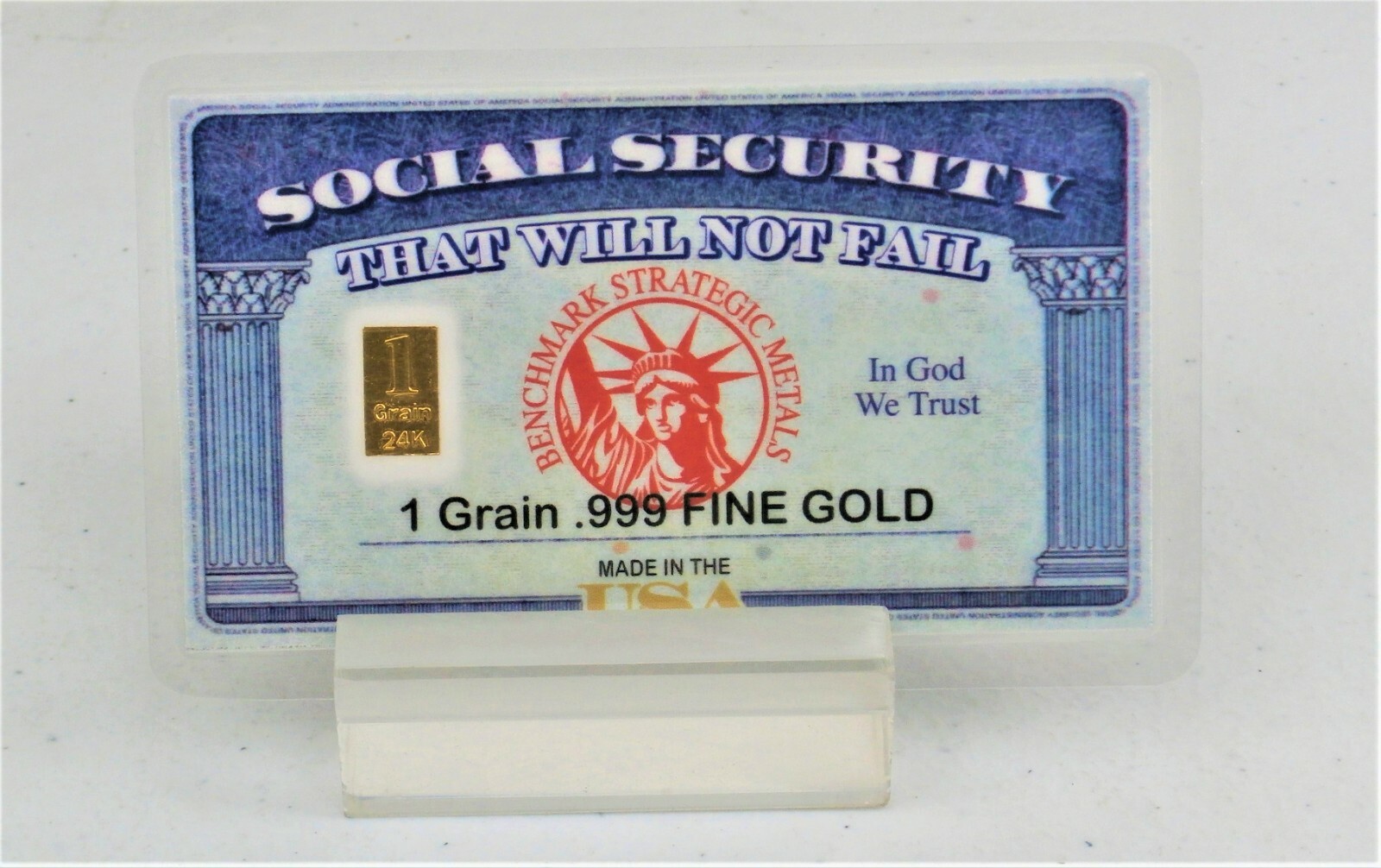 1 /15 GRAM GOLD SOCIAL SECURITY THAT WON'T FAIL ! PURE 999 FINE GOLD ...