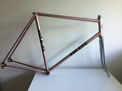 Ken Bird vintage track pista lightweight steel frame Campagnolo headset ...