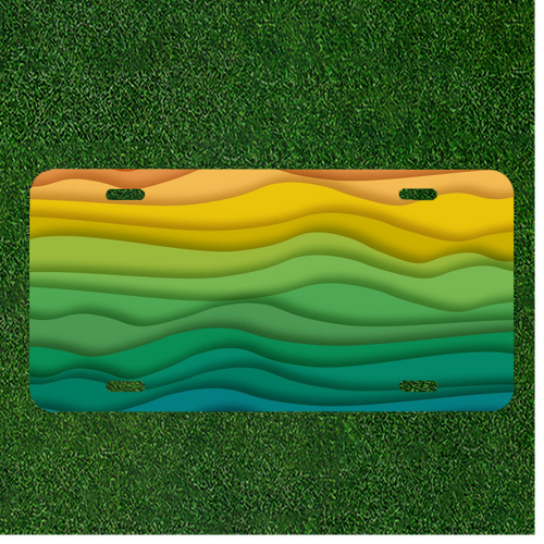 Custom Personalized Auto Tag With Cool Wacky Creative Pattern Design | eBay