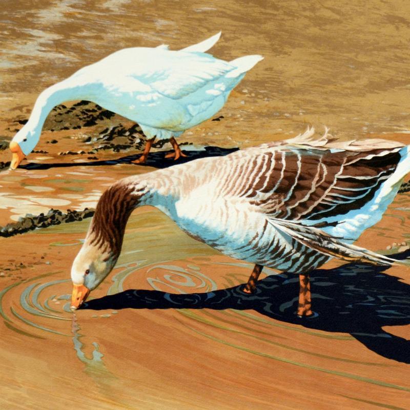 William Nelson - "Geese" Limited Edition Serigraph, Hand Signed by the ...