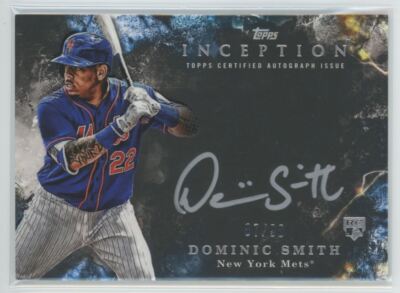 2018 Topps Inception Silver Signings Dominic Smith RC Auto 87/90 New ...