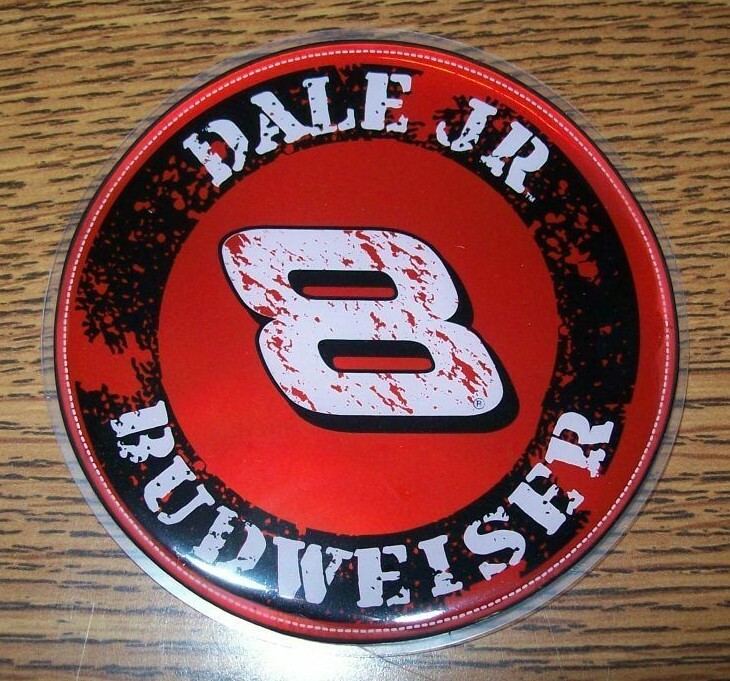 DALE EARNHARDT JR #8 BUDWEISER 3X3 2007 DRIVERS SELECT DOMED DECAL | eBay