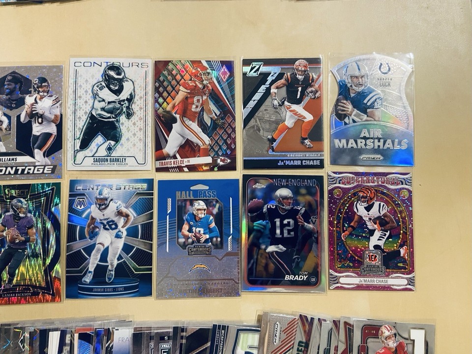 NFL Insert / Variation Lot (144) Stars Prizms SPs - Brady Chase Herbert ...