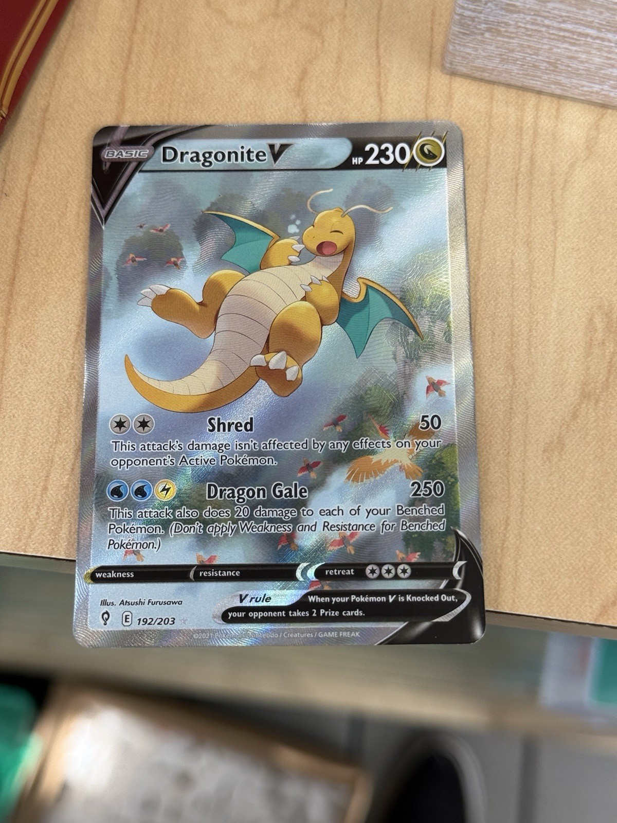Dragonite V 2021 Sword & Shield: Evolving Skies #192/203 Holo ...