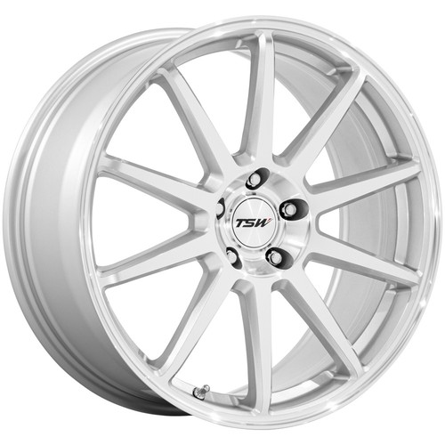 TSW TW004 Canard 19x10.5 5x120 +35mm Silver Wheel Rim 19" Inch ...