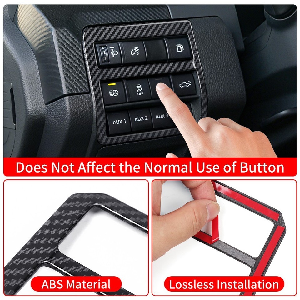 For Toyota 4Runner Tacoma 2024 2025 2026 Multi-Function Button Cover ...
