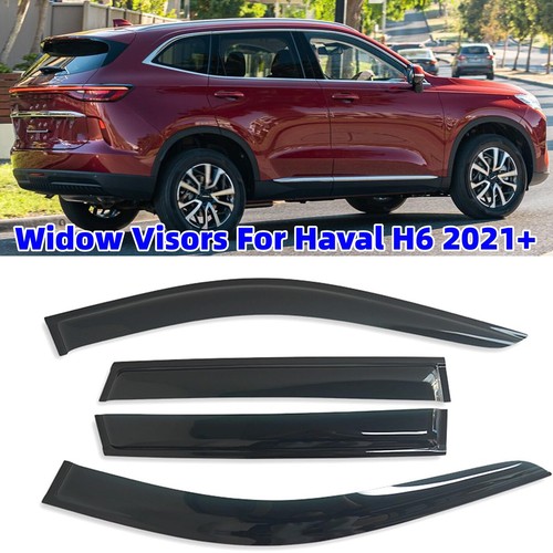4PCS Black Weather Shields Window Visors Weather Shields For Haval H6 ...