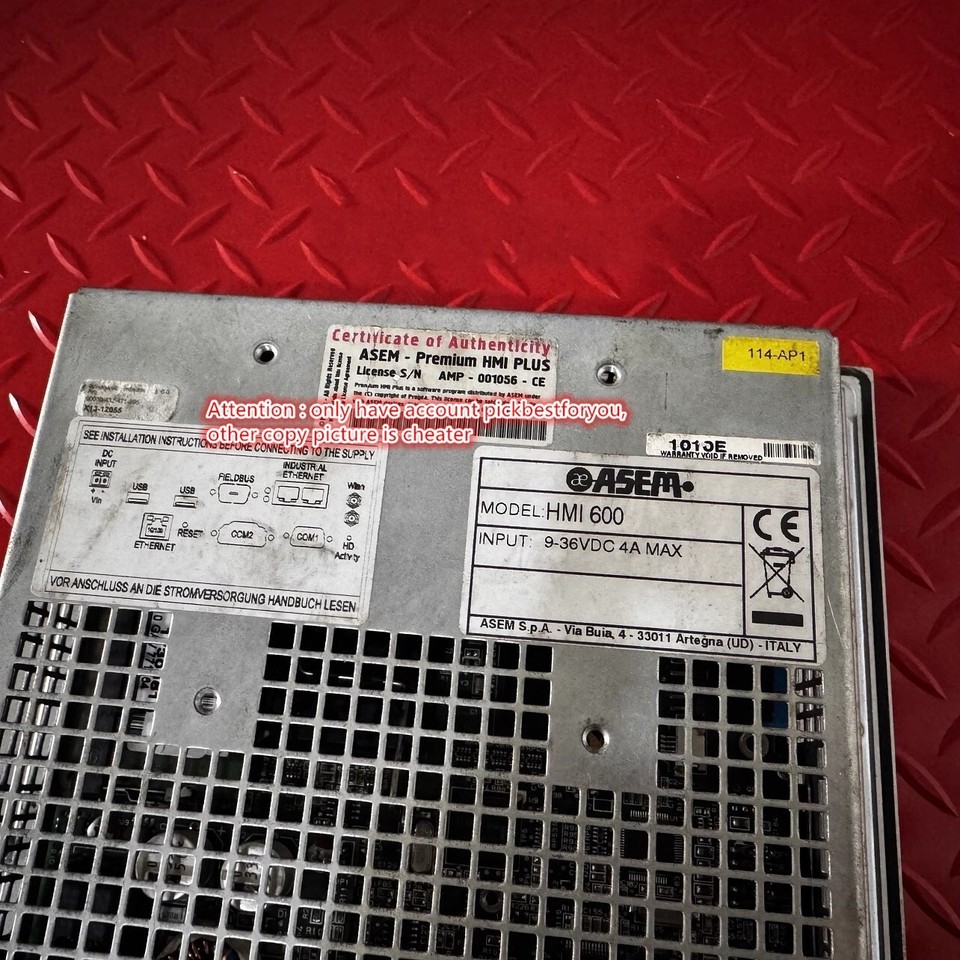 🔥1PC test good ASEM HMI 600 by express With 90 Warranty P6147B YL | eBay