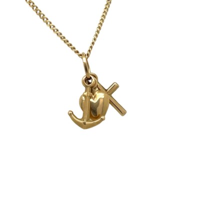 Gold Anhänger Glaube Liebe Hoffnung 14 Karat 585 Gelb Gold | eBay.de