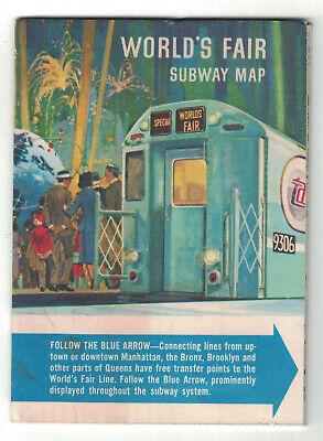 NY World's Fair Subway Map 1964-65 New York World's Fair NYC Transit ...