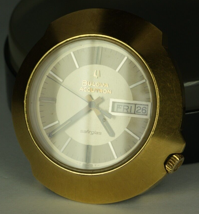 1970 Bulova Accutron Sputnik "Safirglas" Gold Plated Cal 2182 Watch ...