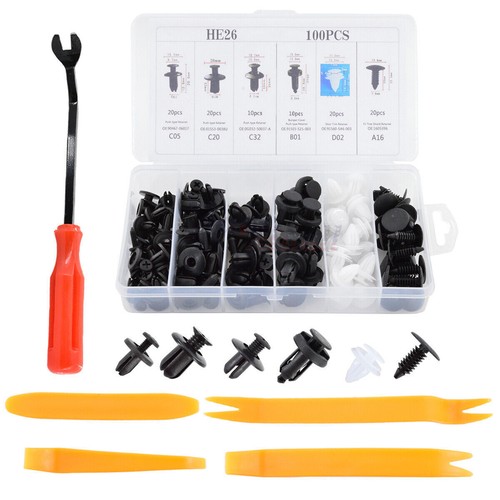Body Bumper Rivet Retainer Trim Molding Push Pin Clip Assortments ...