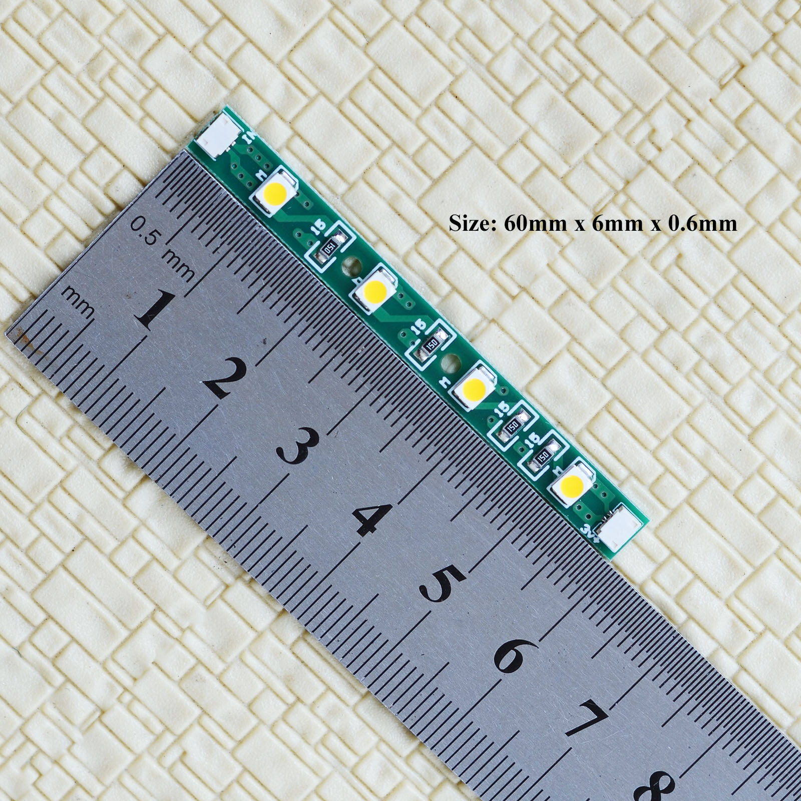 5 x DC 3V LED strips compact size light passenger cars or building plug ...