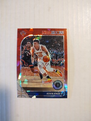 2019-20 Hoops Premium Stock Prizms Red Cracked Ice #123 Kevin Knox II ...